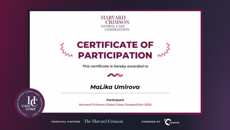 Certificate of Participation | PDF