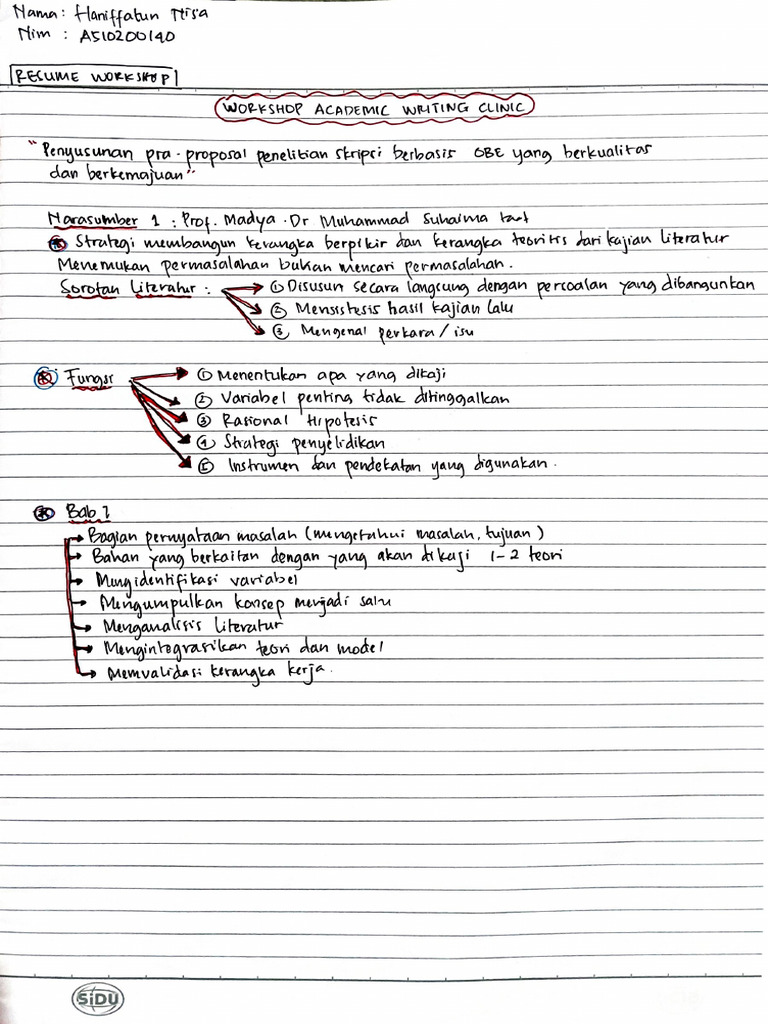 Haniffatun Nisa A510200140 6H Luaran 1 Workshop | PDF