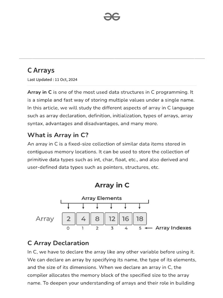 Arrays | PDF
