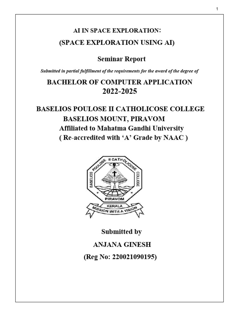 AI Transforming Space Exploration | PDF | Intelligence (AI) & Semantics ...