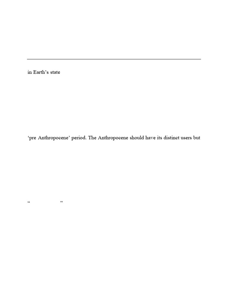 The Debate over the Anthropocene Abstract, Mohd Adnan | PDF