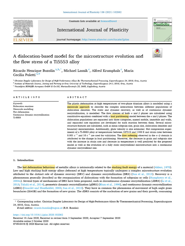 5_A Dislocation-based Model for the Microstructure Evolution and the Flow Stress of a Ti5553 ...