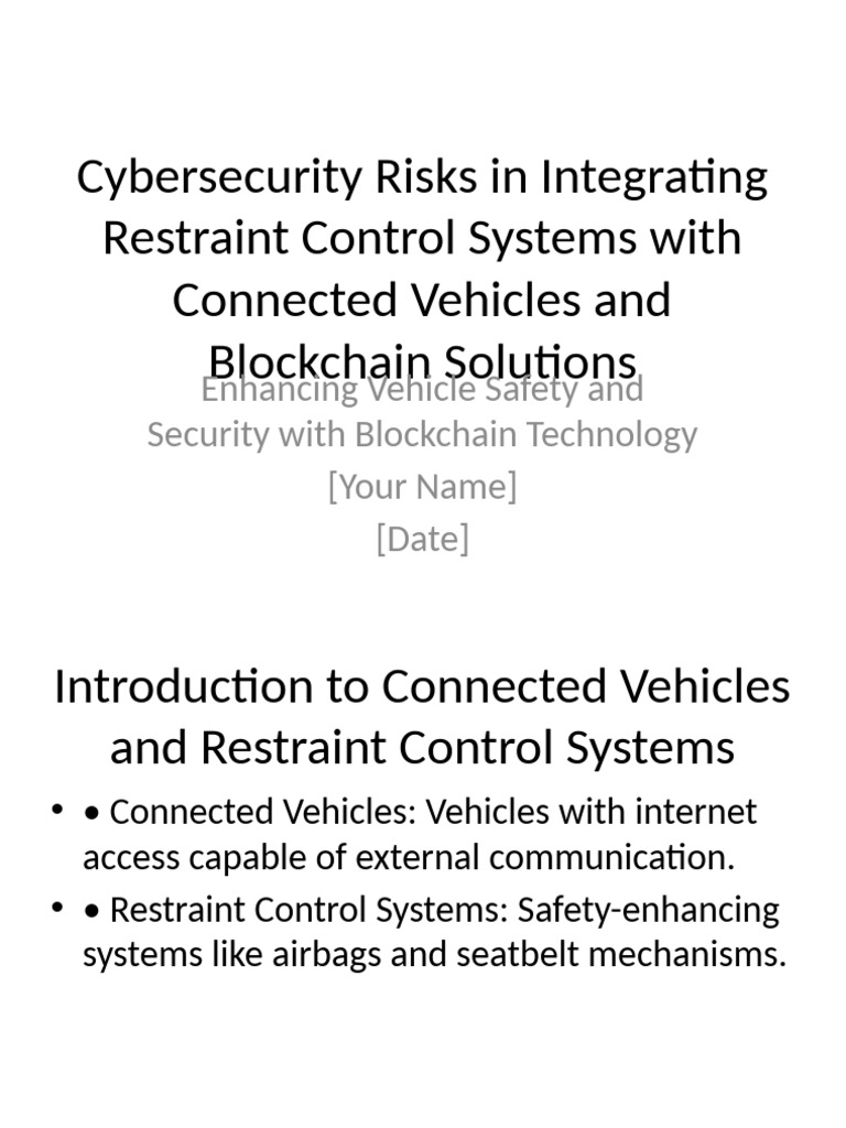 Cybersecurity Risks Blockchain Presentation | PDF | Security | Computer Security