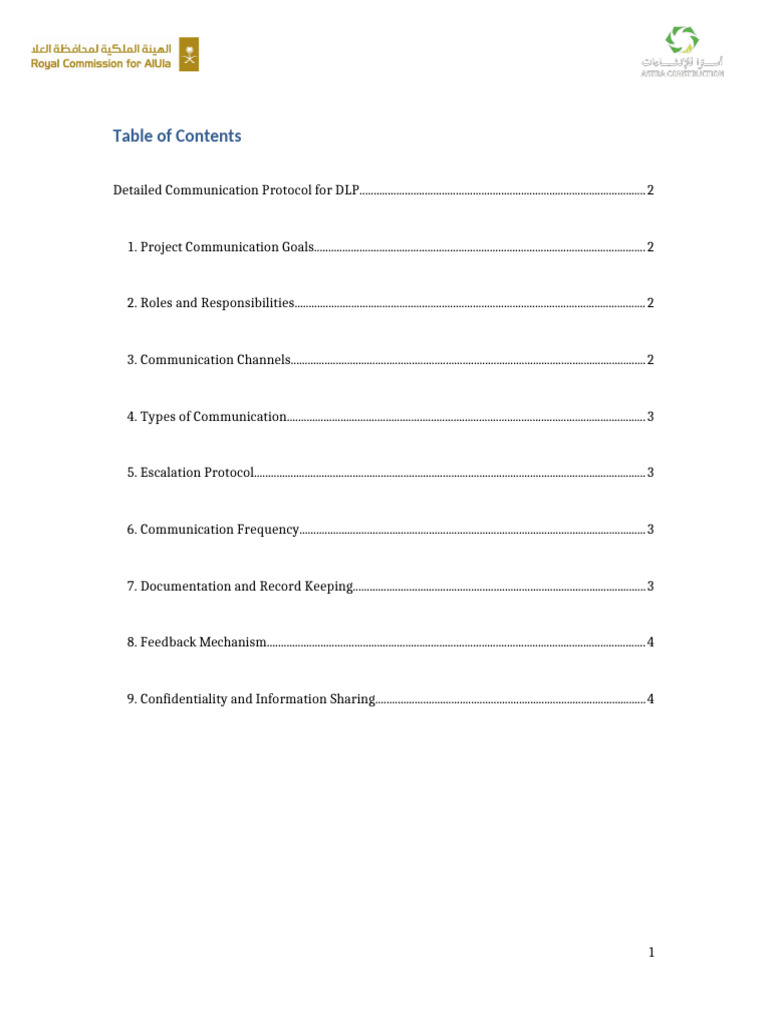 DLP Project Communication Guide | PDF | Construction Management ...