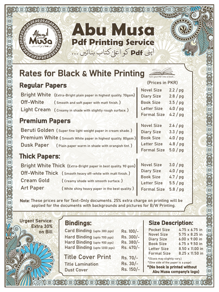 Affordable PDF to Book Printing Services | PDF | Books | Paper