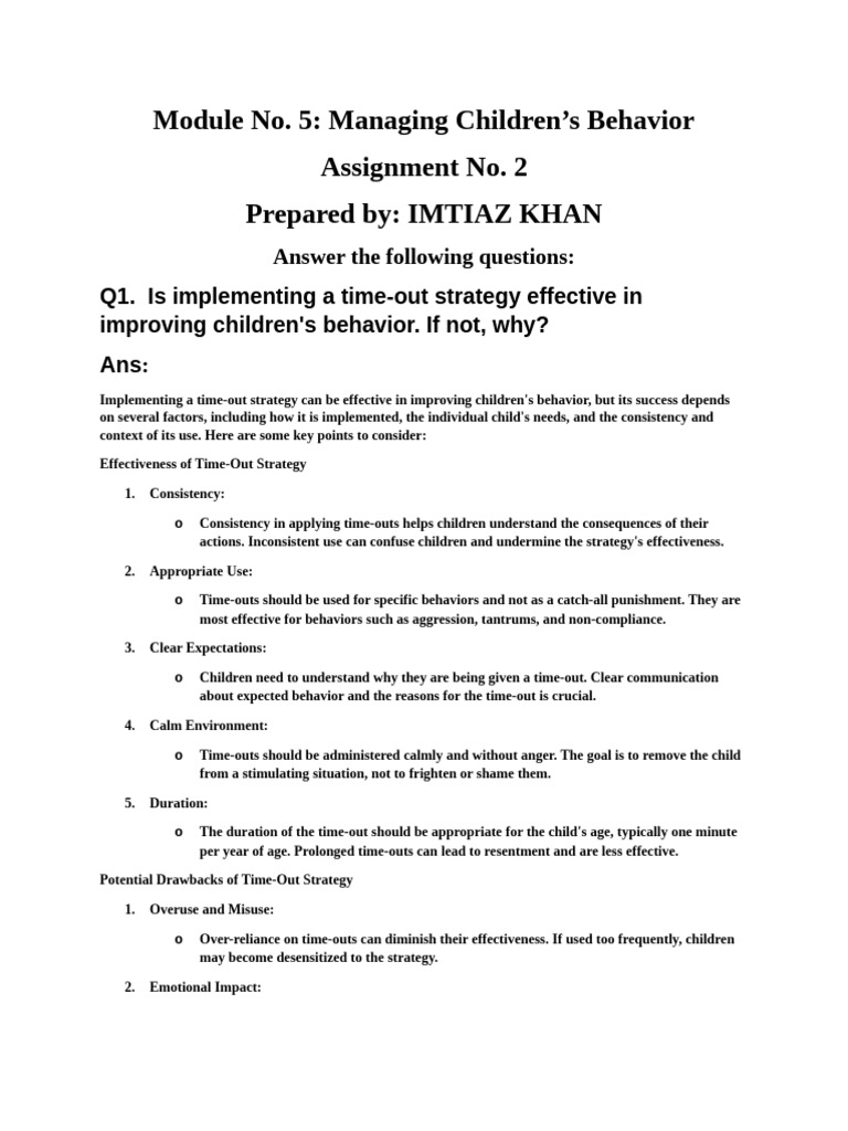 Module No 5 Assignment 2 IMTIAZ KHAN | PDF | Disciplines | Empathy