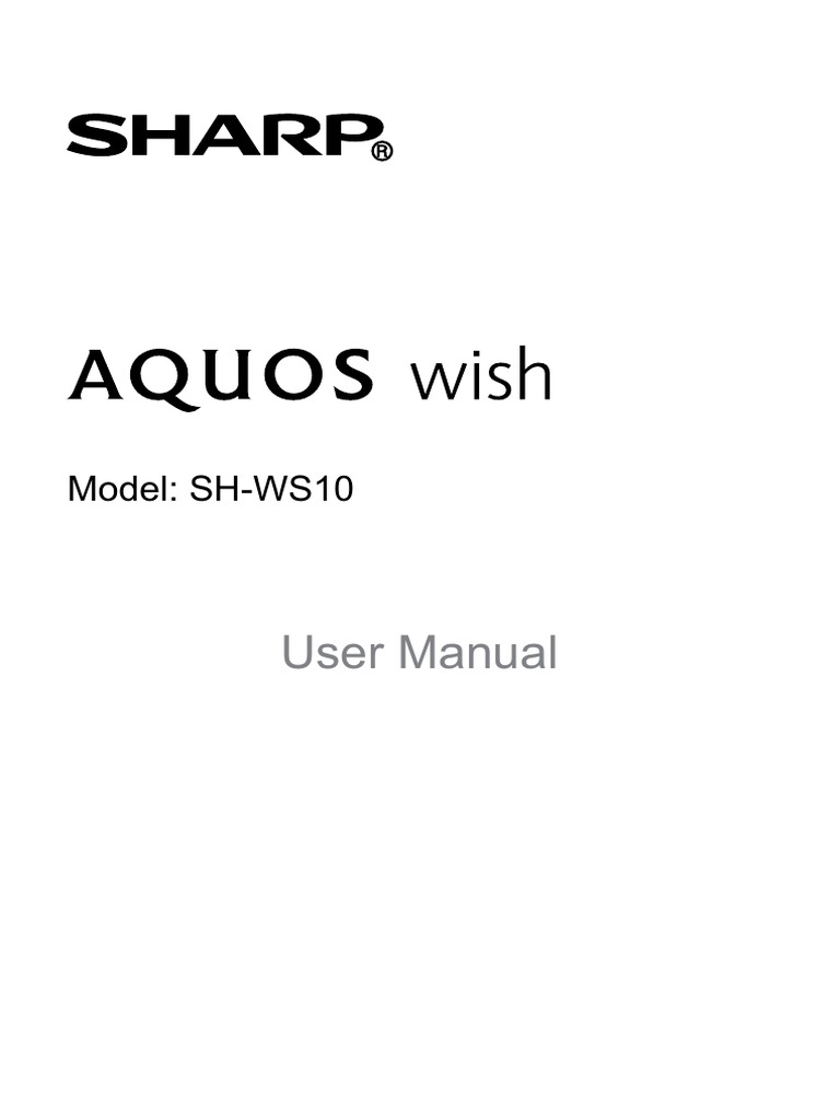 SHARP-wish-English | PDF | Battery Charger | Mobile App