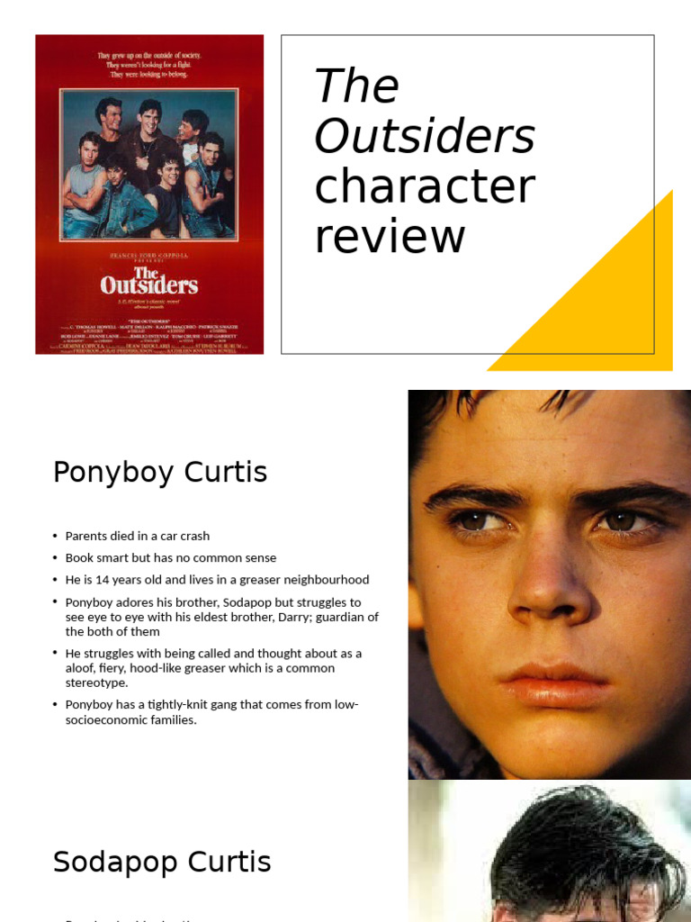The Outsiders Character Review | PDF