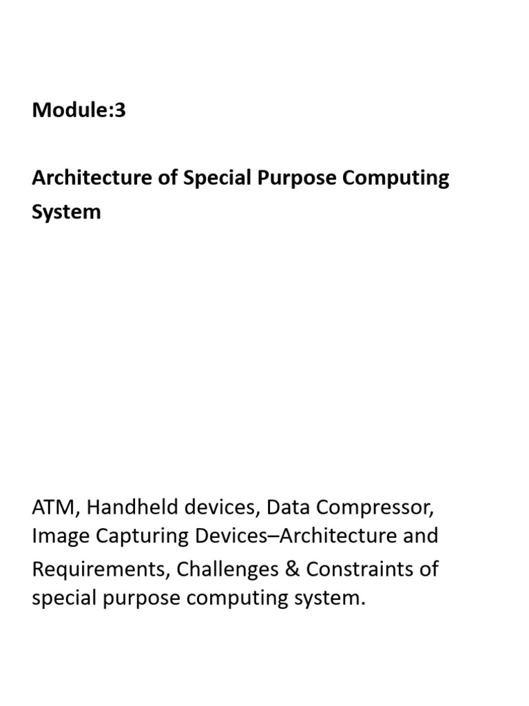 MOD 3ESD | PDF | Automated Teller Machine | Central Processing Unit