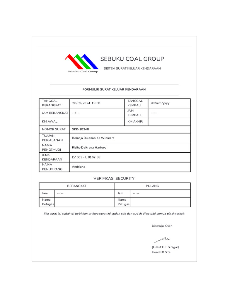 Sistem SKK 26 September 2024 | PDF