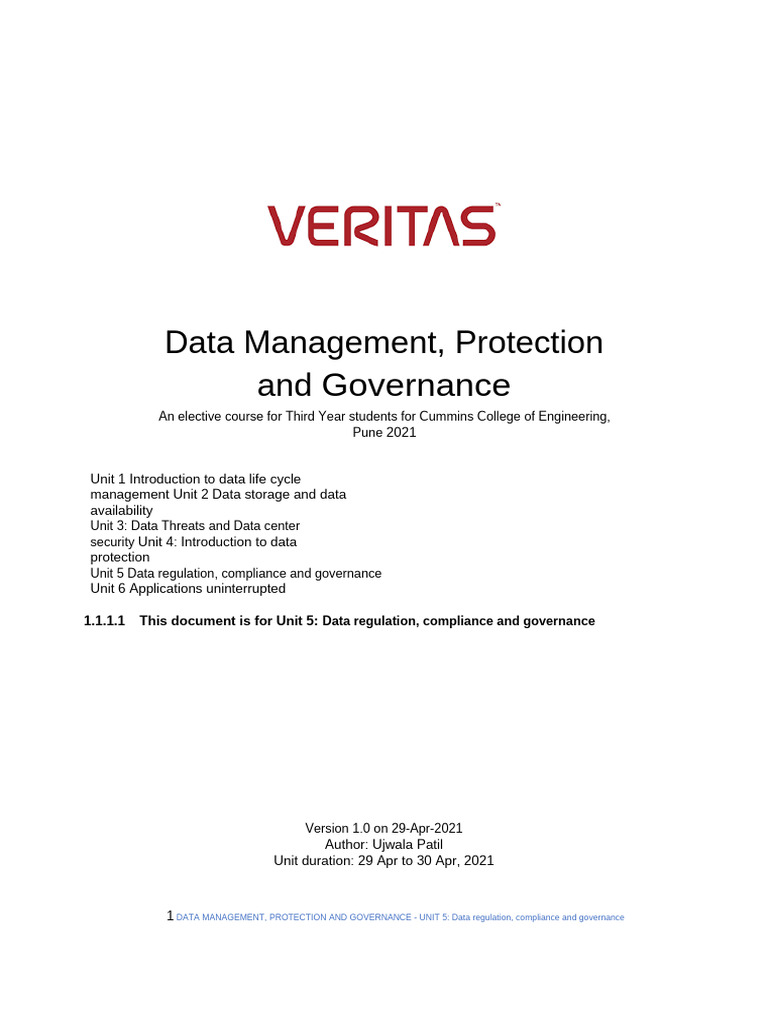 Data Regulation and Compliance Overview | PDF | Health Insurance ...