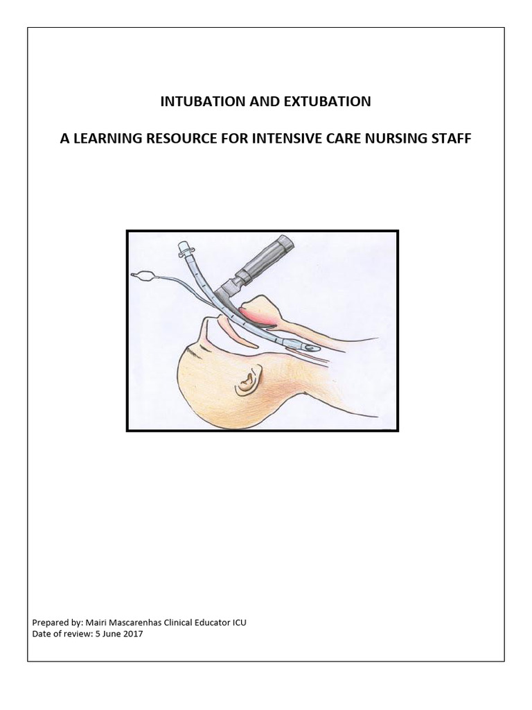 Intubation and Extubation | PDF | Clinical Medicine | Medical Specialties