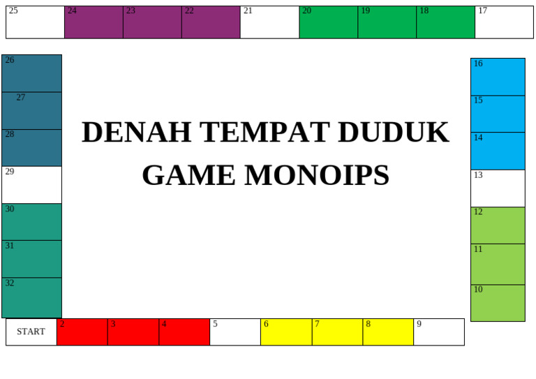 Denah Tempat Duduk Game | PDF