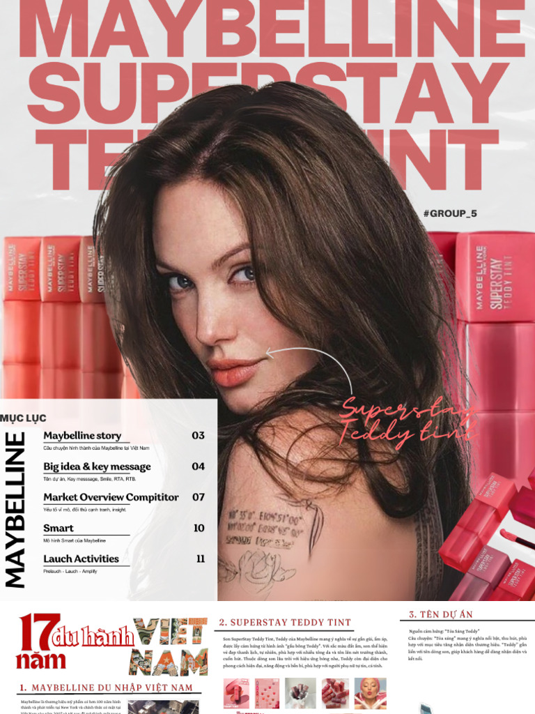 Catalog Son Tint Maybelline Nhóm 5 | PDF