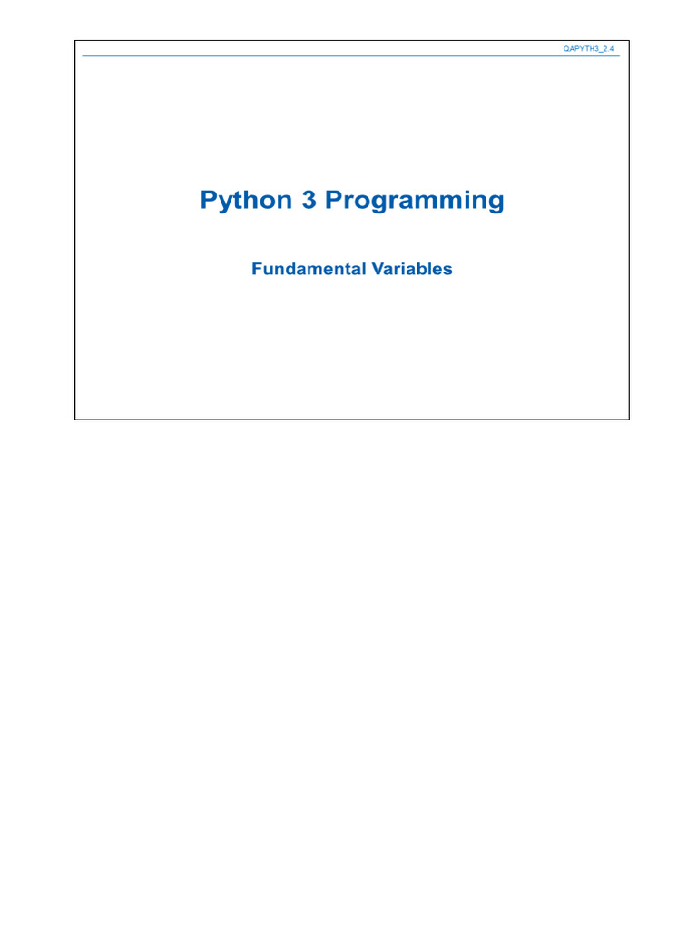 DG 02 Fundamental Variables | PDF | Inheritance (Object Oriented ...