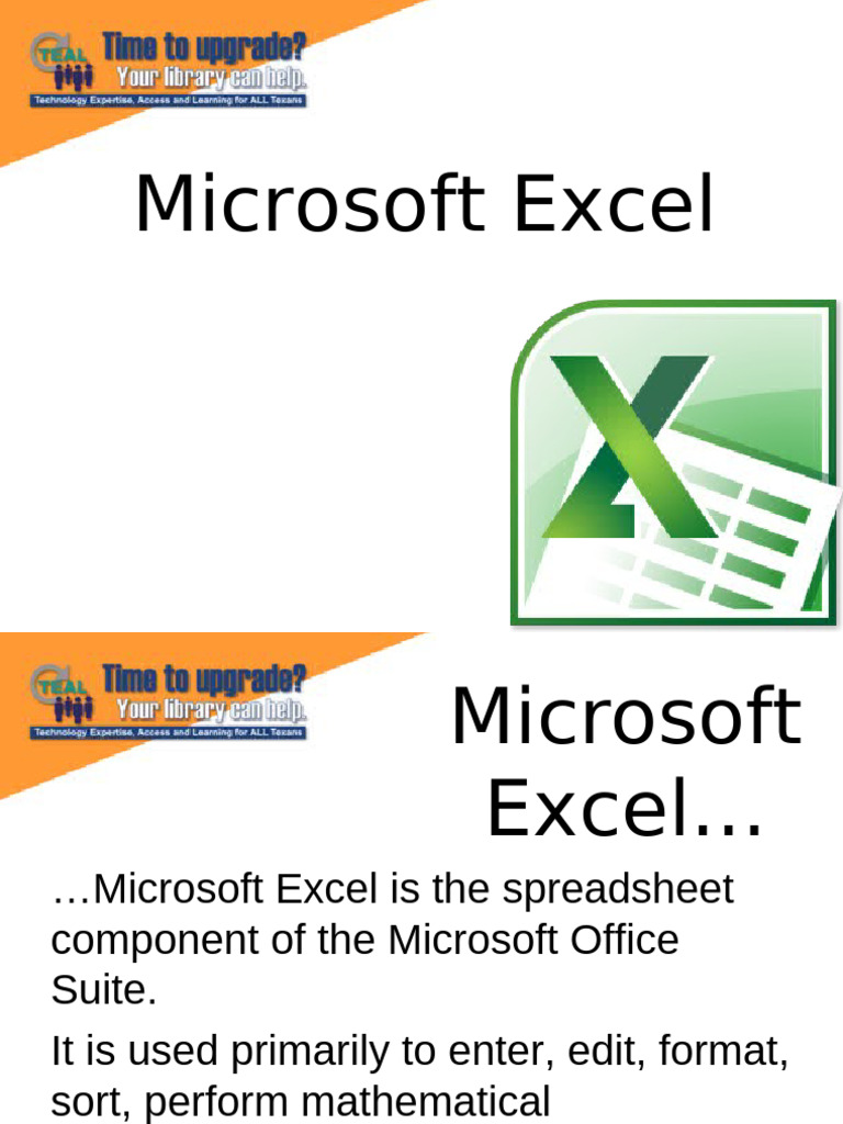 1+Introduction+to+MS+Excel | PDF | Microsoft Excel | Window (Computing)