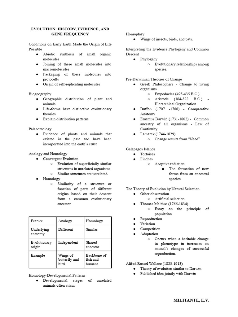 Evolution: History and Evidence Explained | PDF | Evolution | Natural ...