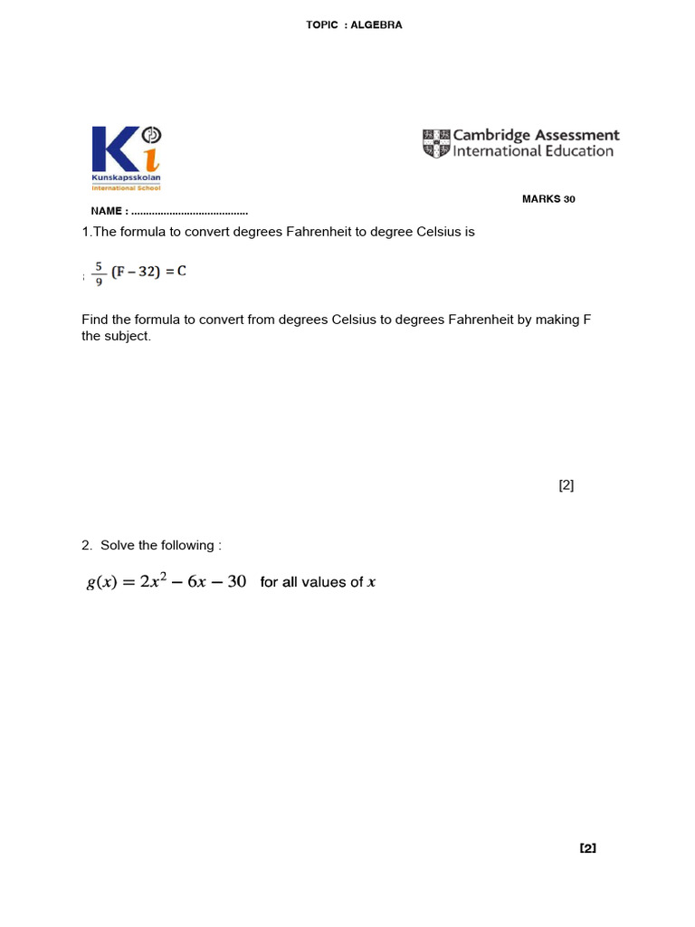 Component Algebra | PDF
