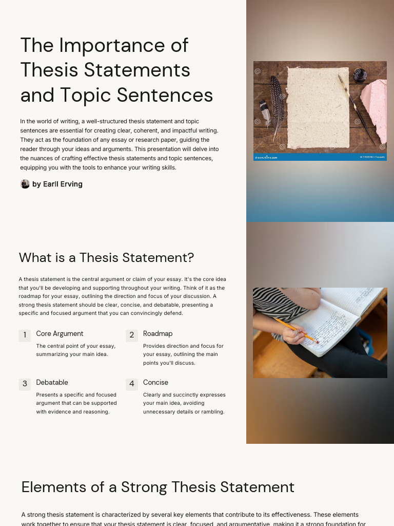 Crafting Strong Thesis Statements | PDF | Essays | Mental Health