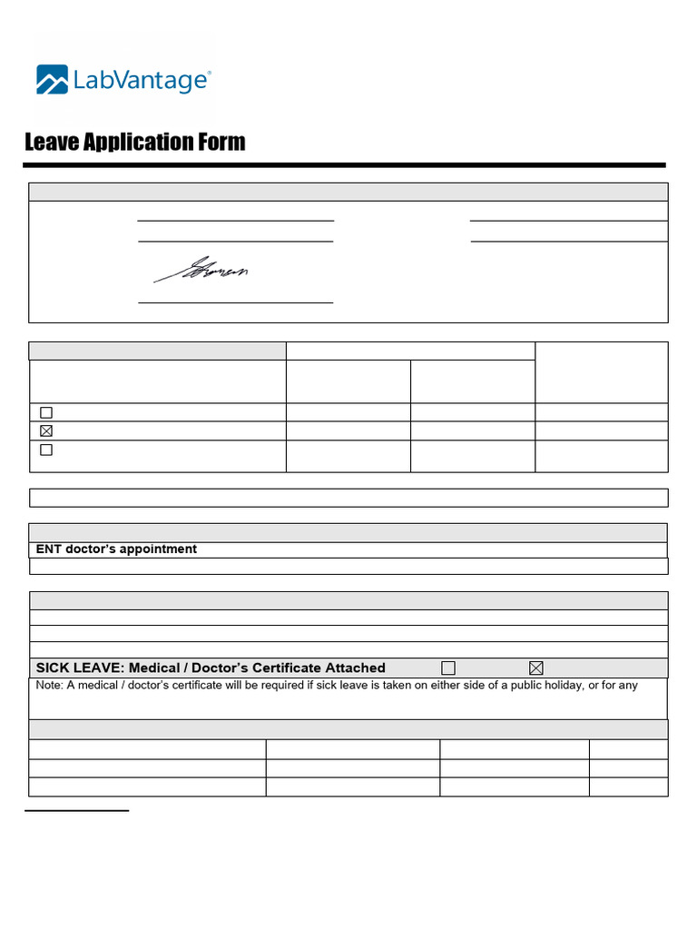 Requintin Lpi Leave Application Form 10JANUARY2025 | PDF