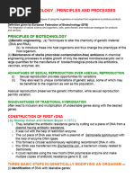 Biotechnology Principles and Processes - Notes | PDF | Molecular ...