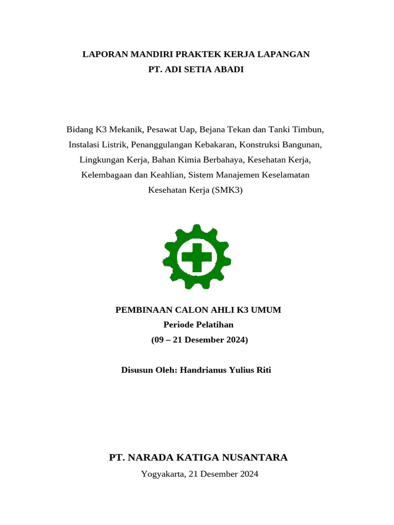 LAPORAN INDIVIDU-Handrianus Yulius Riti | PDF