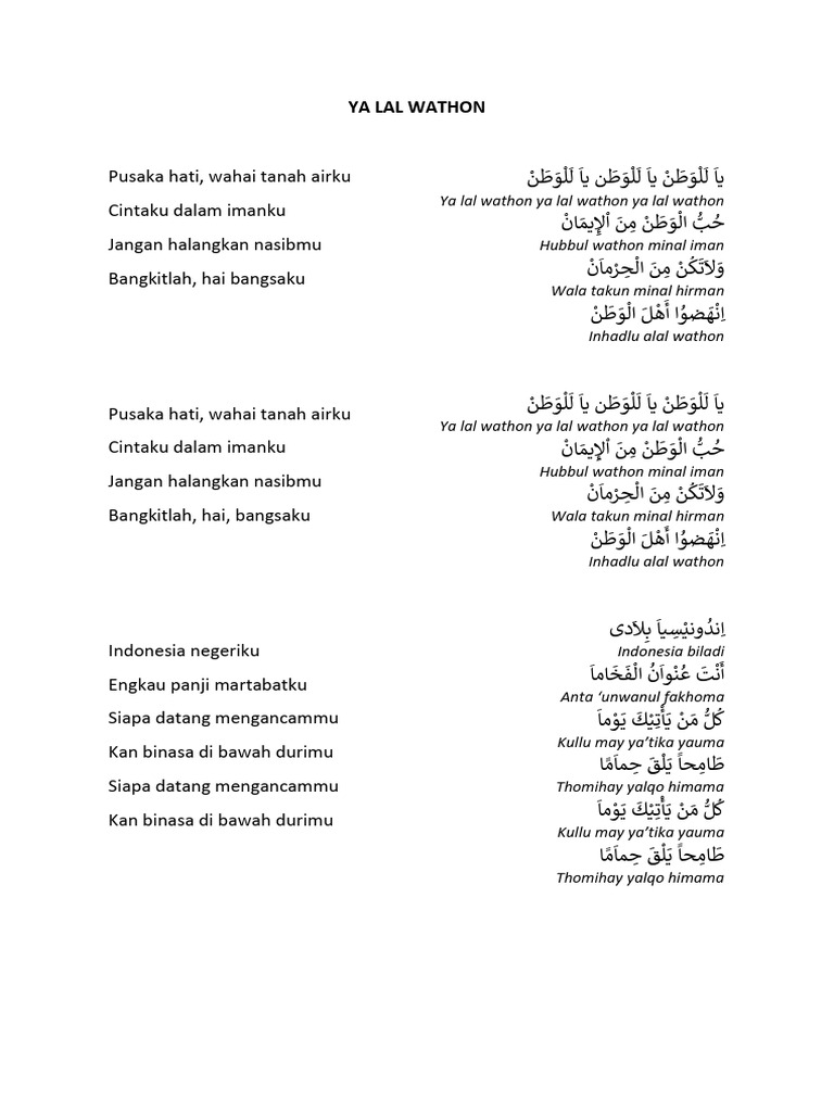 Lagu Fatayat | PDF