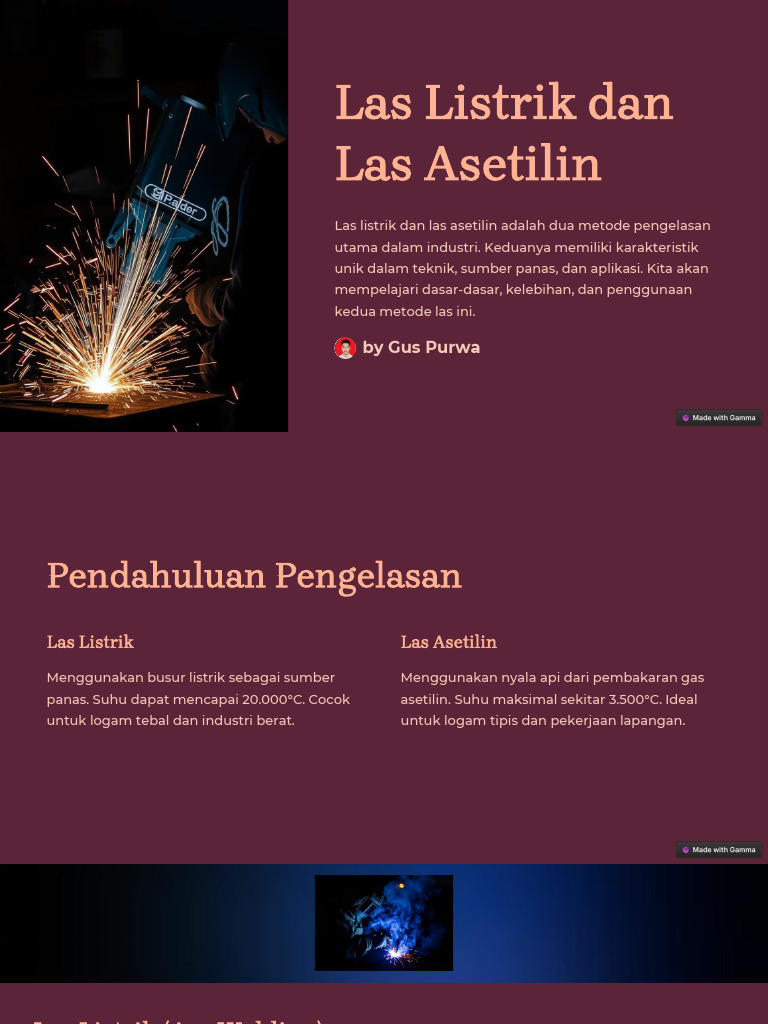 Perbandingan Las Listrik dan Asetilin | PDF
