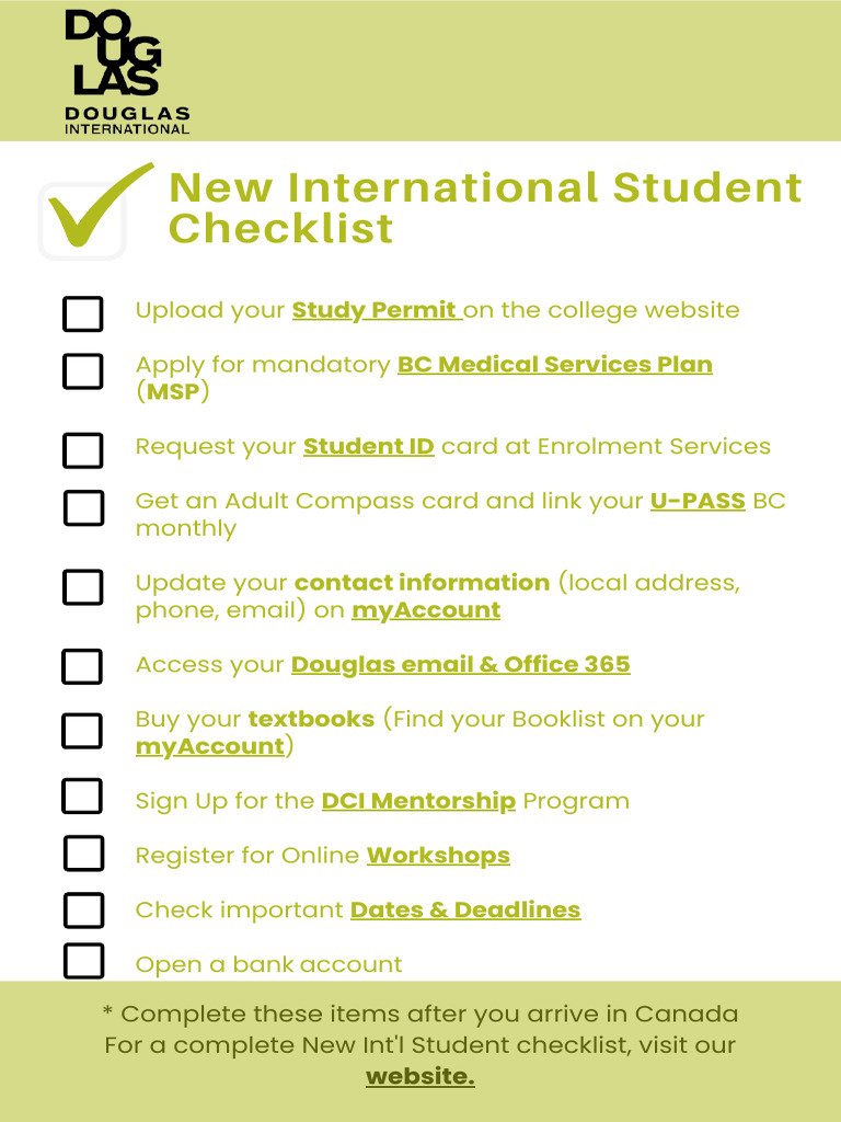 New International Checklist | PDF