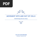 Chapter 3 - Movement Into and Out of Cells (Biology Notes 0610) | PDF ...