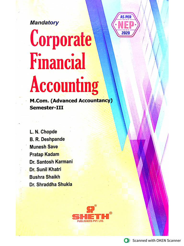 Corporate Financial Accounting | PDF