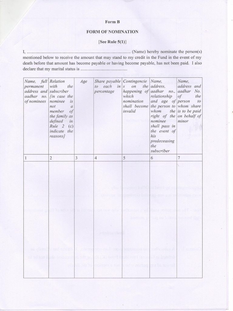 GPF Nomination Form | PDF