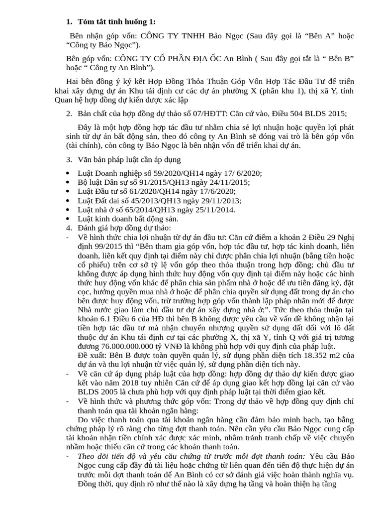 Thu tu vấn hồ sơ 17 TH1 | PDF