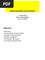 Dosage Calculation Cheat Sheet | PDF