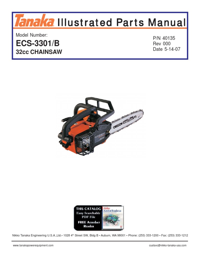 Tanaka 3301 | PDF | Carburetor | Screw