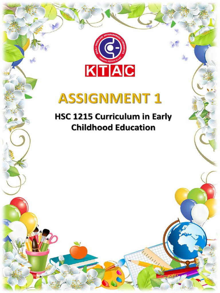 Curriculum in Early Childhood Education Asigment 1 | PDF