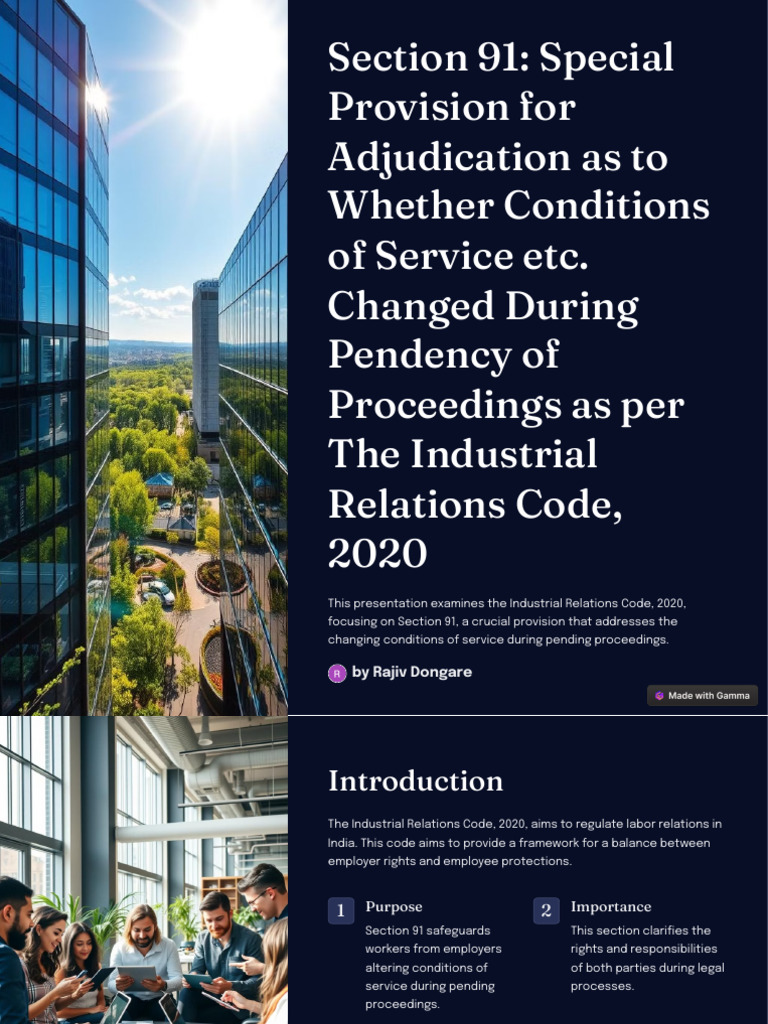 On Section-91-Special Provision For Adjudication | PDF | Employment ...