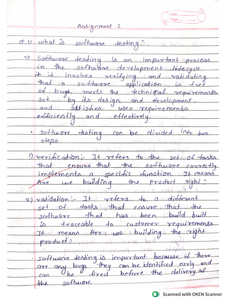 STQA Assignment 1 | PDF