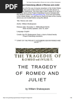 Romeo and Juliet: Key Scenes | PDF