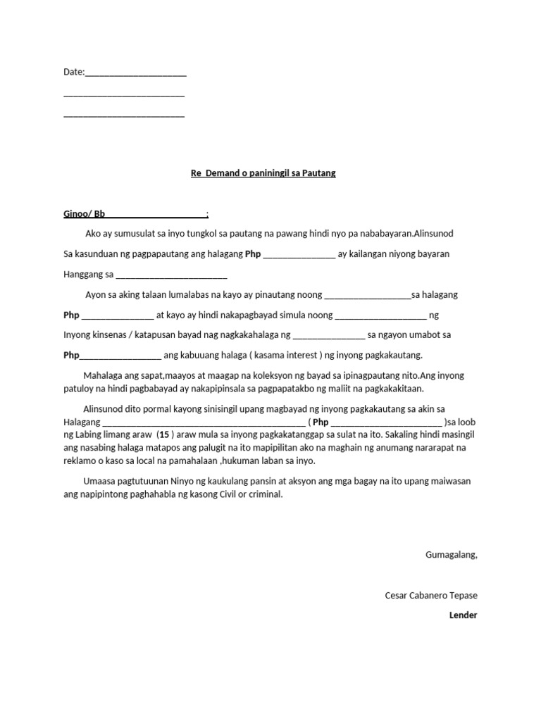Lender Letter | PDF