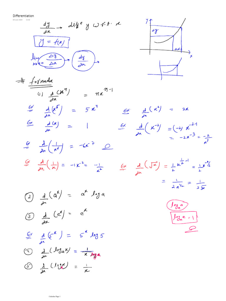 Understanding Differentiation in Calculus | PDF