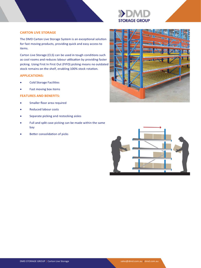 Efficient Carton Live Storage Solutions | PDF