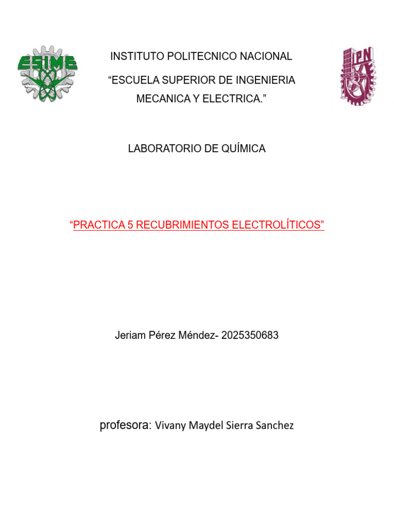 PRAC5 | PDF | Electricidad | Sustancias químicas