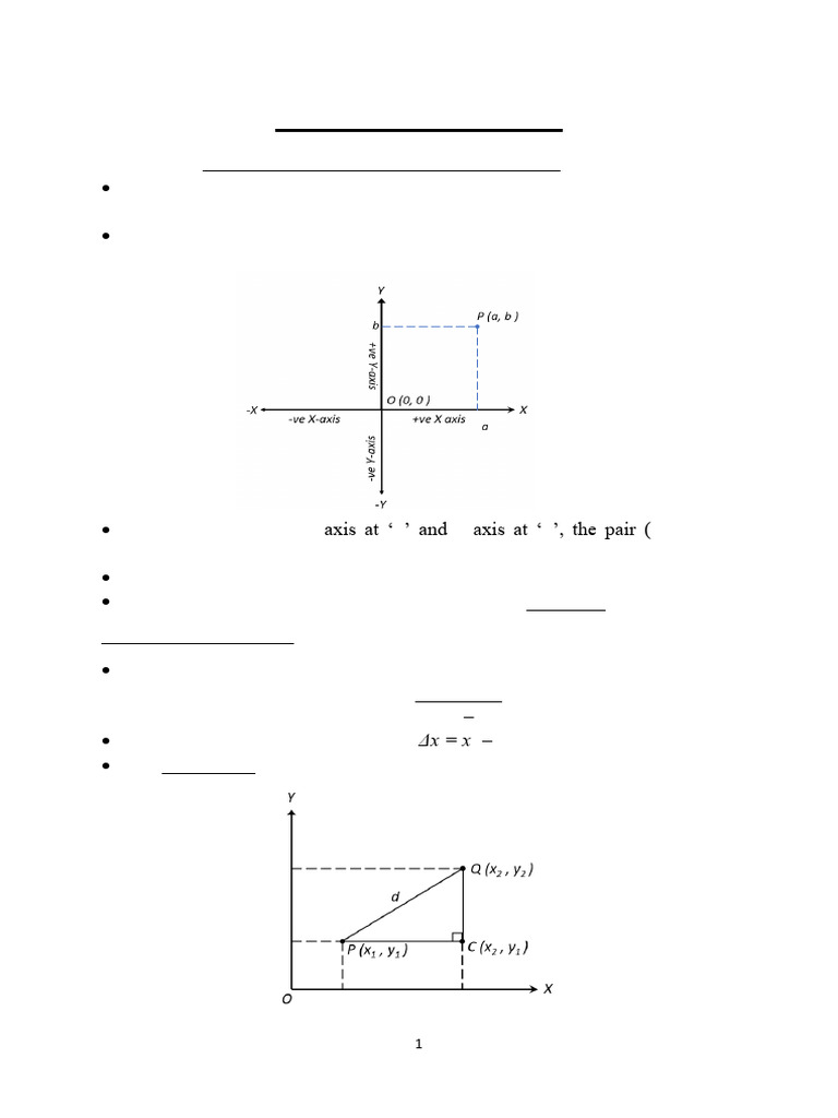 Coordinate Systems: Cartesian & Polar | PDF | Cartesian Coordinate ...