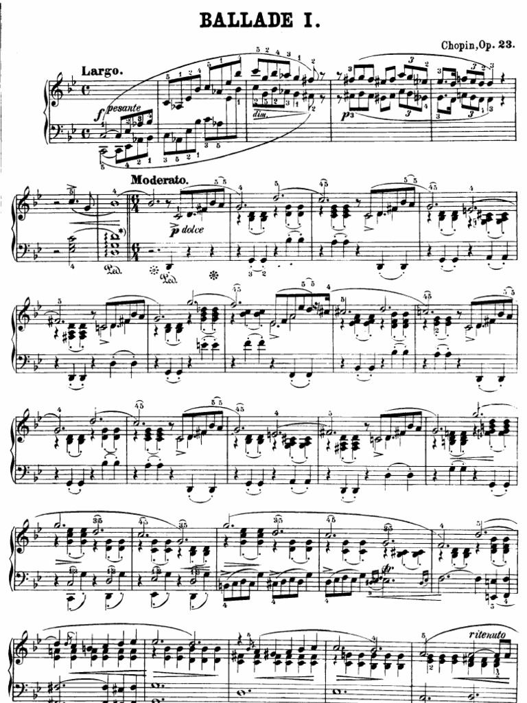 Chopin-Ballade No 1 | PDF