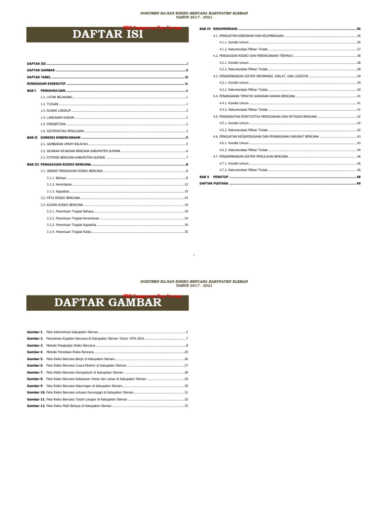 Dokumen KRB Sleman_final Draft | PDF