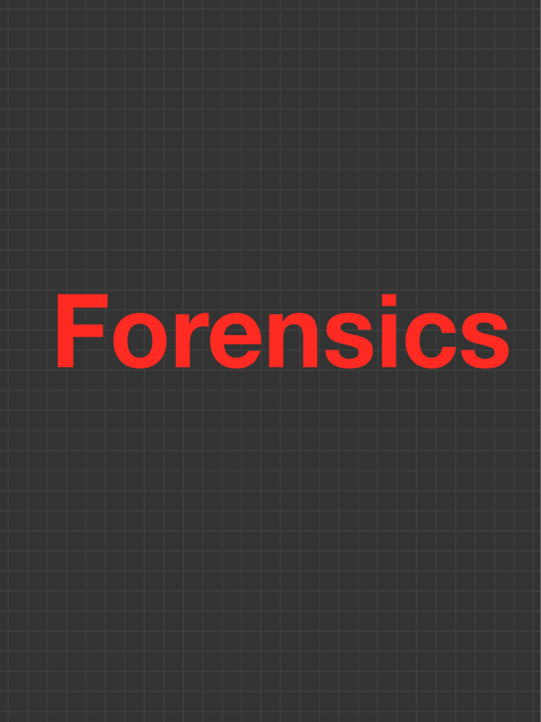 Forensics | PDF | Arsenic | Cyanide