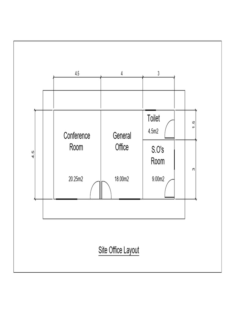 a09 Site Office Layout | PDF