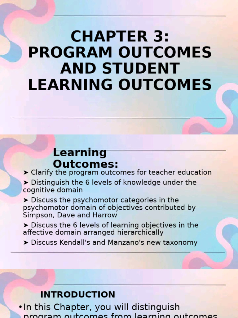 Teacher Education Outcomes Guide | PDF | Knowledge | Learning