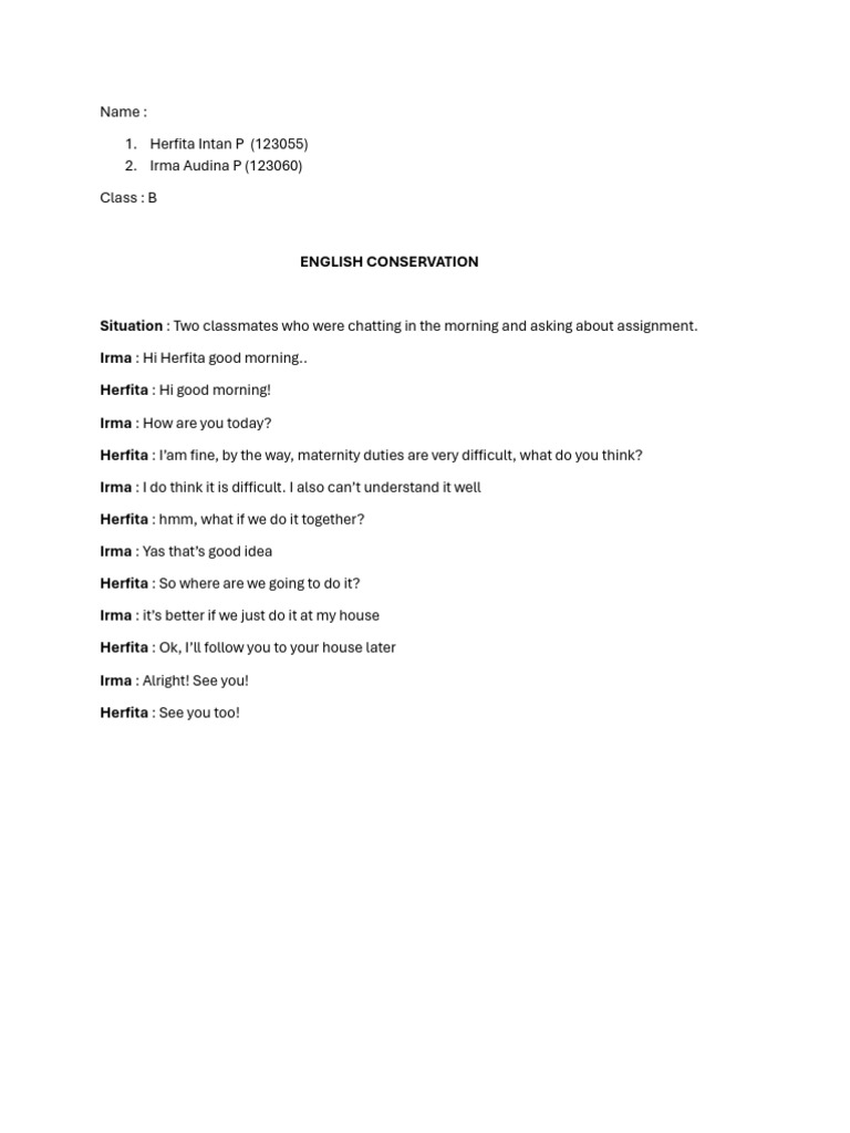 Dialog Inggris | PDF